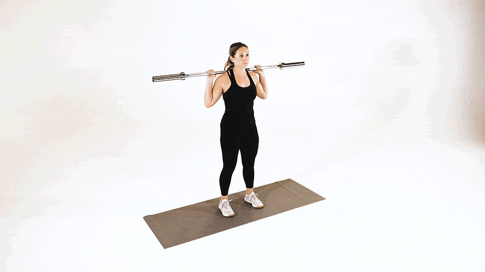 Barbell Good Morning A Strength Exercise Barbell Good Morning A Strength Exercise